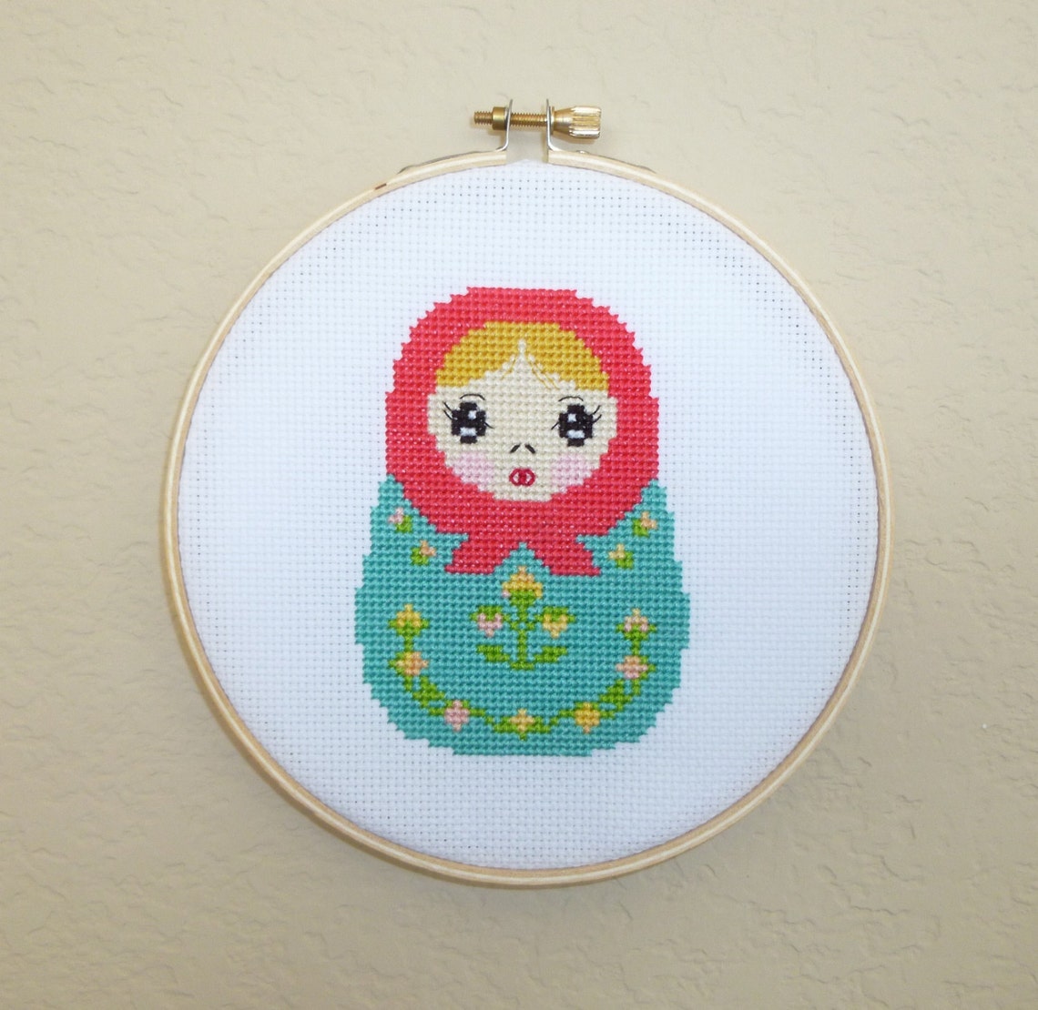 RUSSIAN DOLL Cross Stitch Pattern Nesting Doll Matryoshka - Etsy