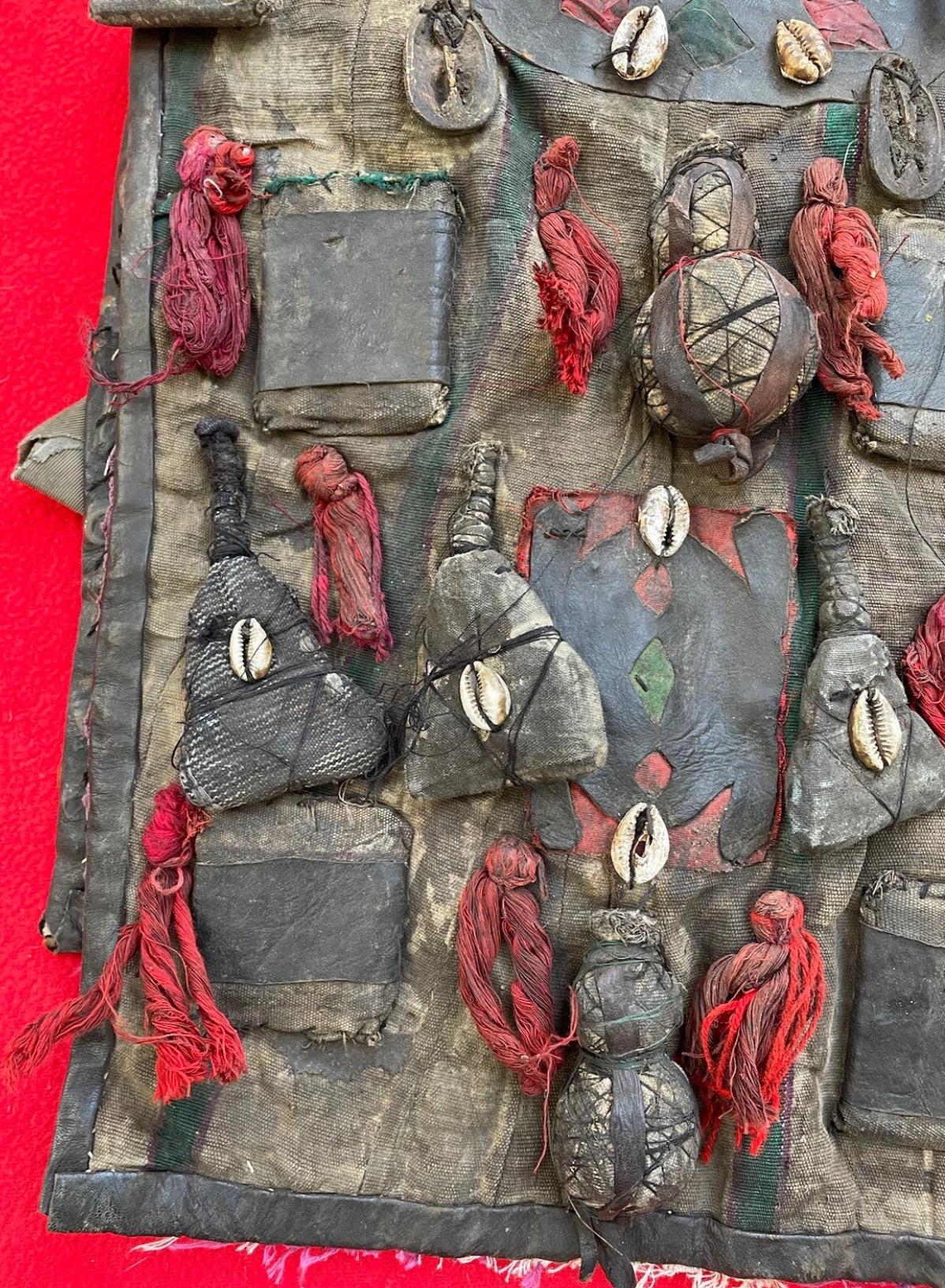 Yoruba Tribe Magnificent Old Hunter’s Vest With Amulets & Magic Bundles ...