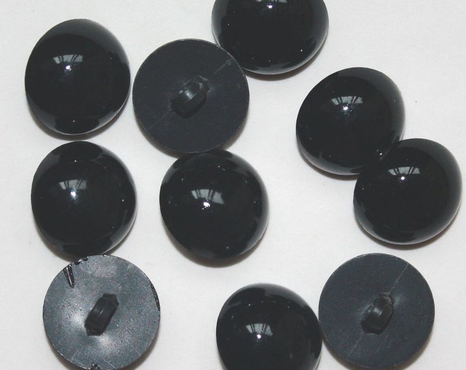 Black Plastic Buttons Toy Eyes or Nose 20mm, 10 in a Set - Etsy