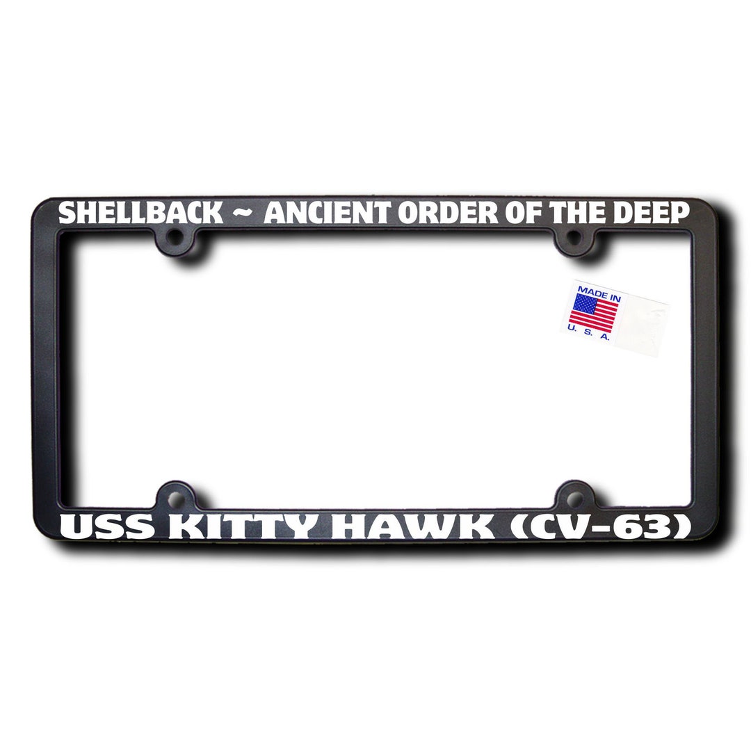 Shellback USS Kitty Hawk (CV-63) License Frame USA - Etsy