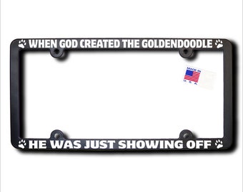 Goldendoodle License Plate Frame - Etsy