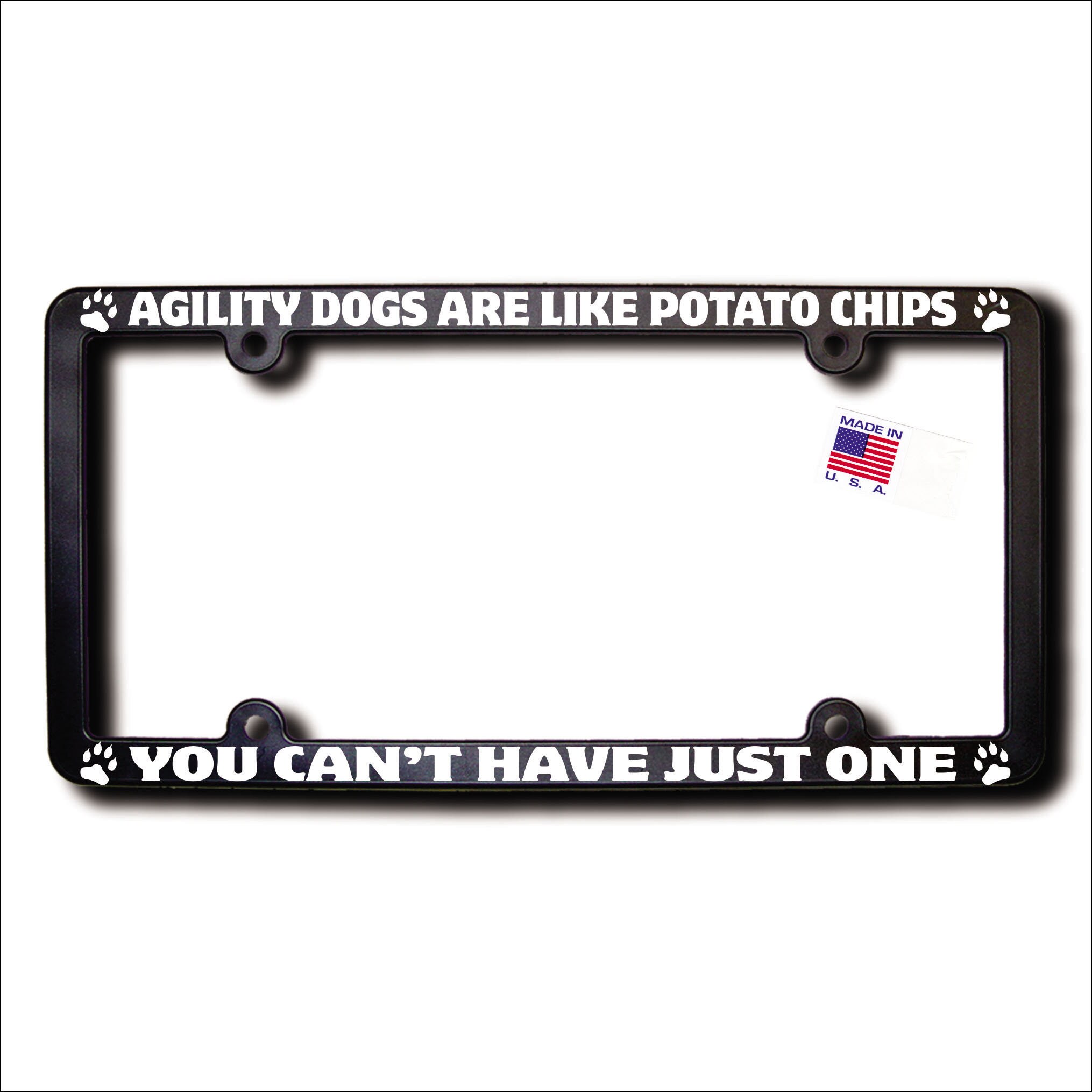 Agility Dogs Potato Chip License Frame - Etsy