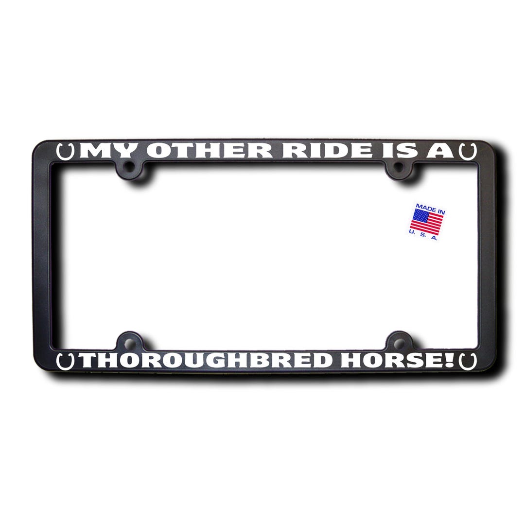 My Other Ride Thoroughbred Horse License Frame Made in USA - Etsy
