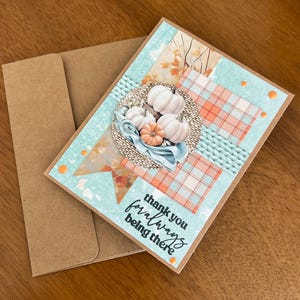 Handmade Fall Greeting Card for a Friend Pumpkin Die Cuts & Layered ...