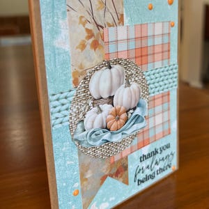Handmade Fall Greeting Card for a Friend Pumpkin Die Cuts & Layered ...