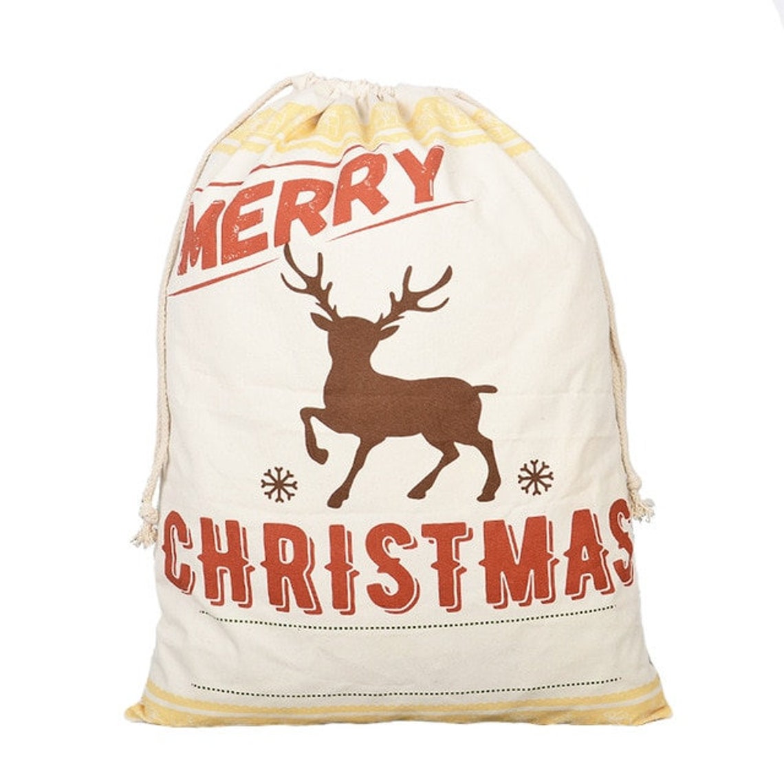 Santa Sack Santa Bag Santa Present Sacks Christmas Gift - Etsy