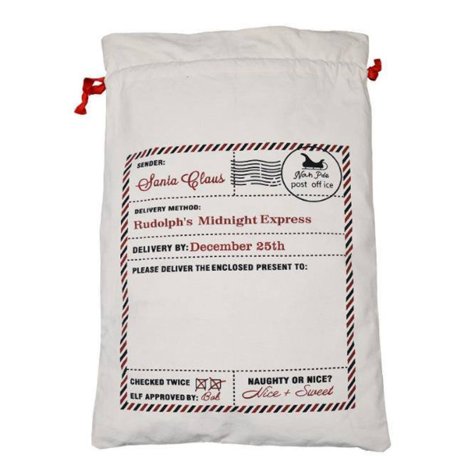 Santa Sack Santa Bag Santa Present Sacks Christmas Gift - Etsy