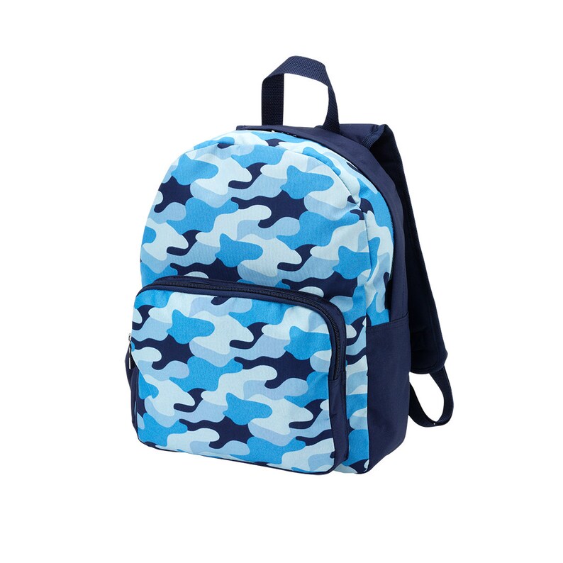 PRESCHOOL Monogrammed Blue Camo Backpack Back to School - Etsy