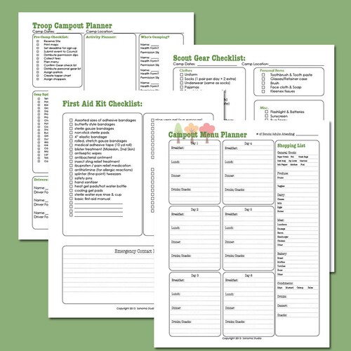 Meeting & Reference Planner Scout Troop Guide and Planner | Etsy