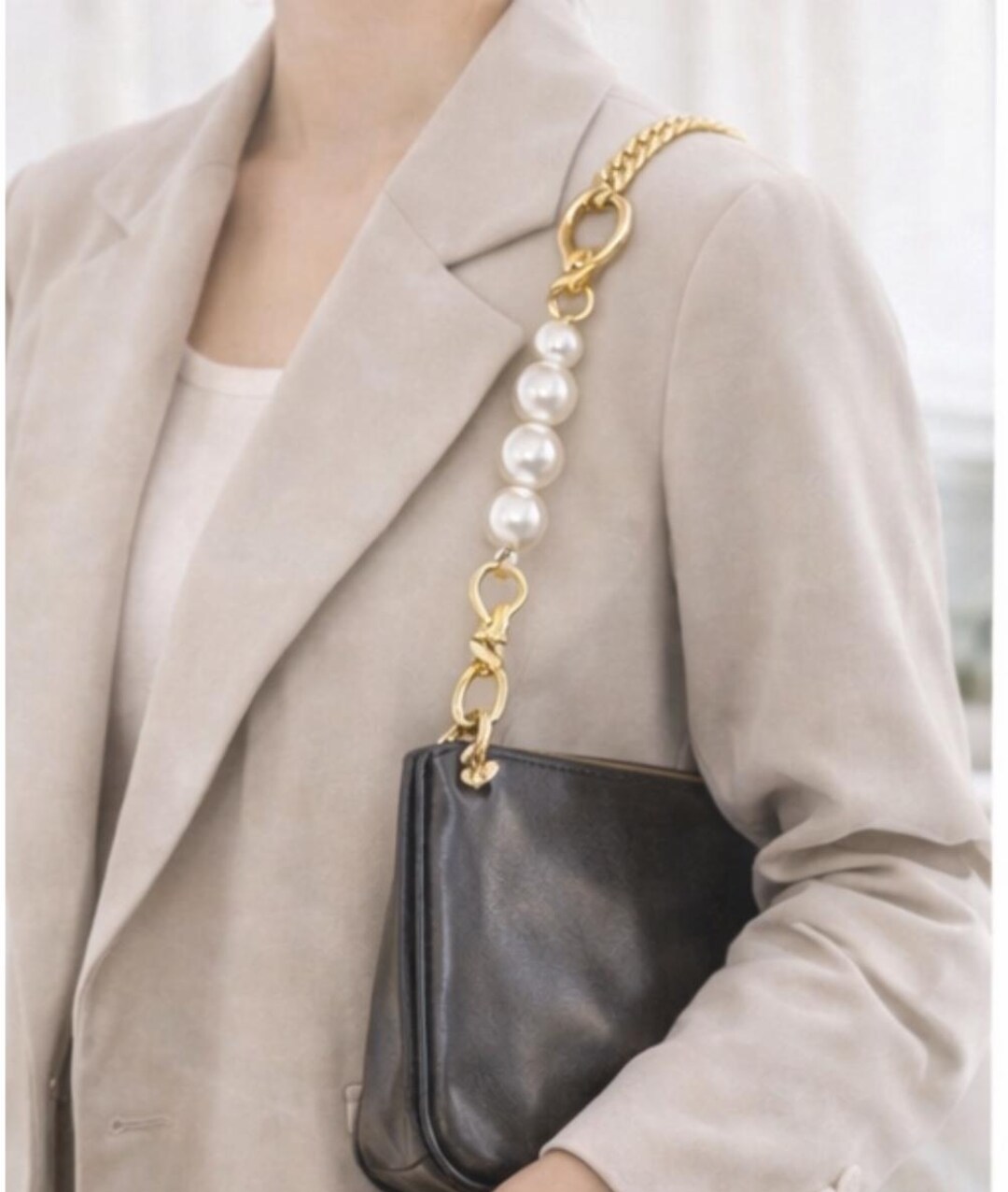 Pearl Purse Strap Extender, 6 Inch Bag Strap Replacement, Gold or ...