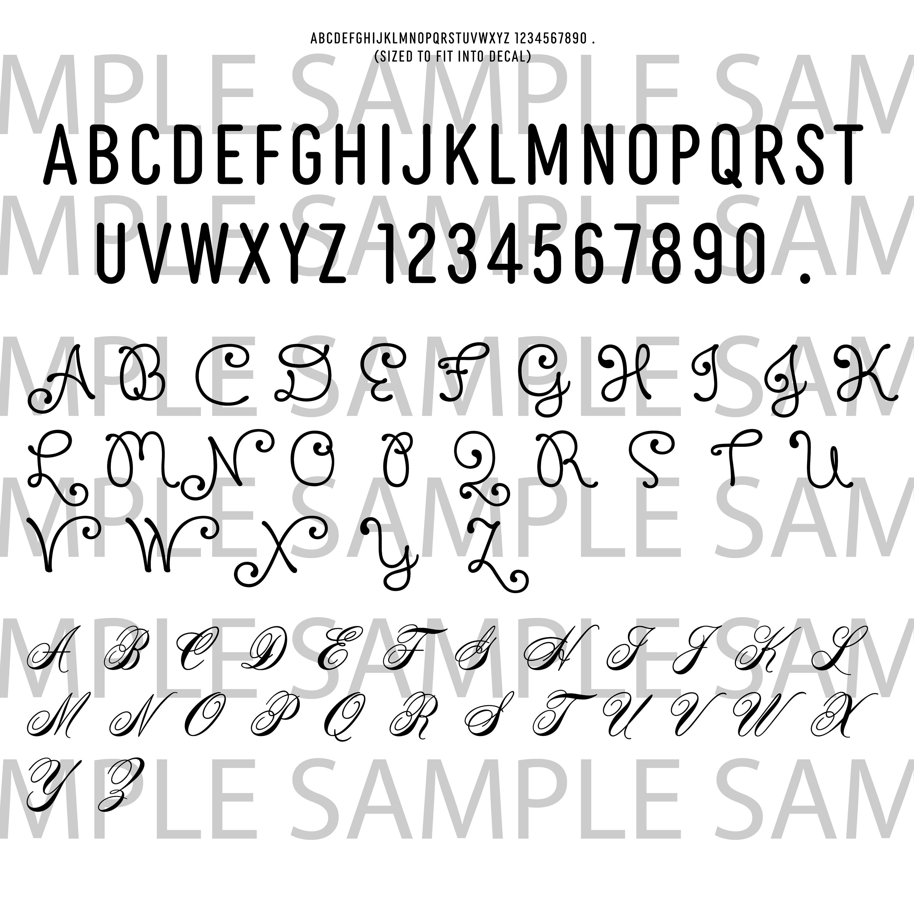 Monogram Last Name Logo Pack and Font SVG Cut Outs for Cricut 2 - Etsy