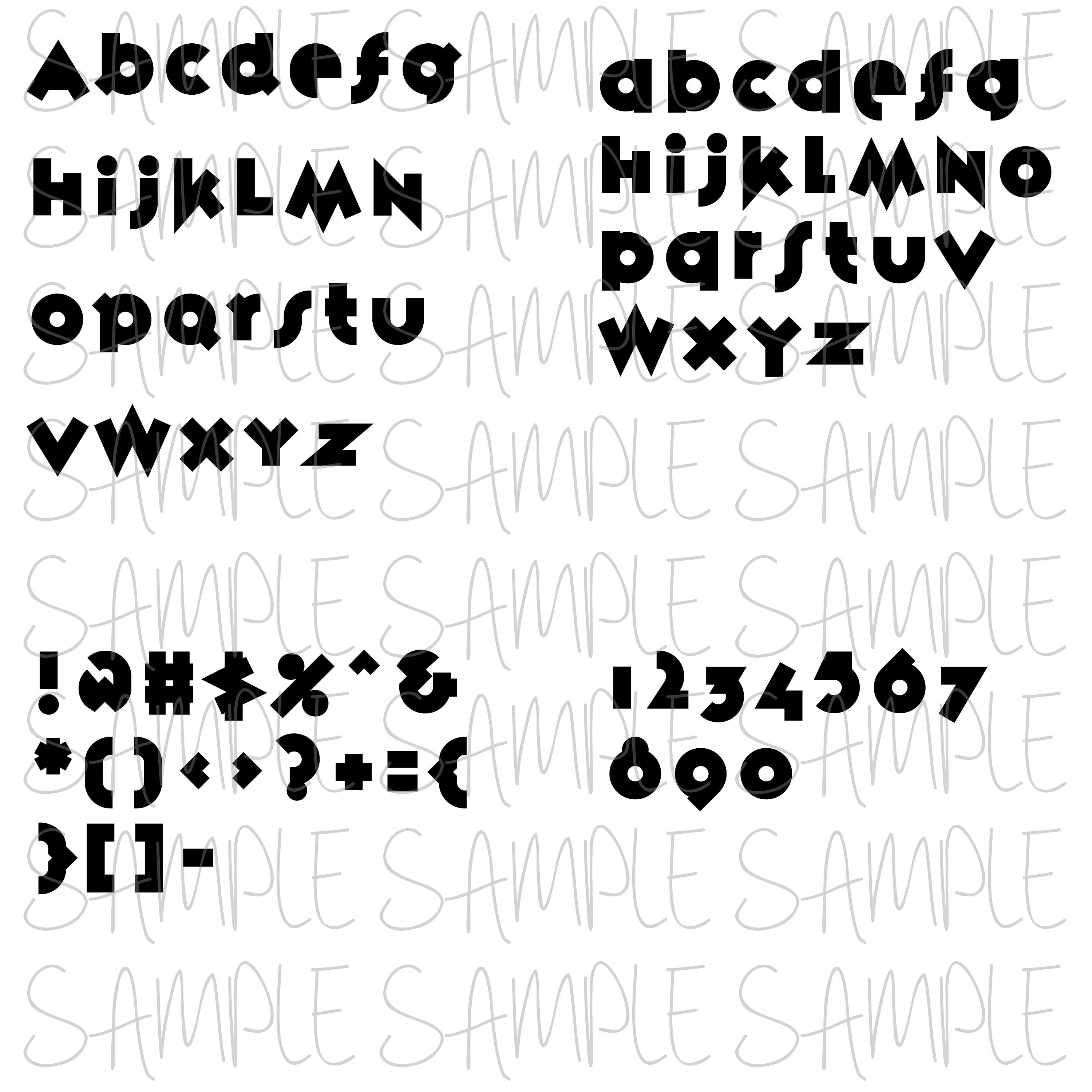 Buy Neat Letters SVG Cut Out for Cricut Online in India - Etsy