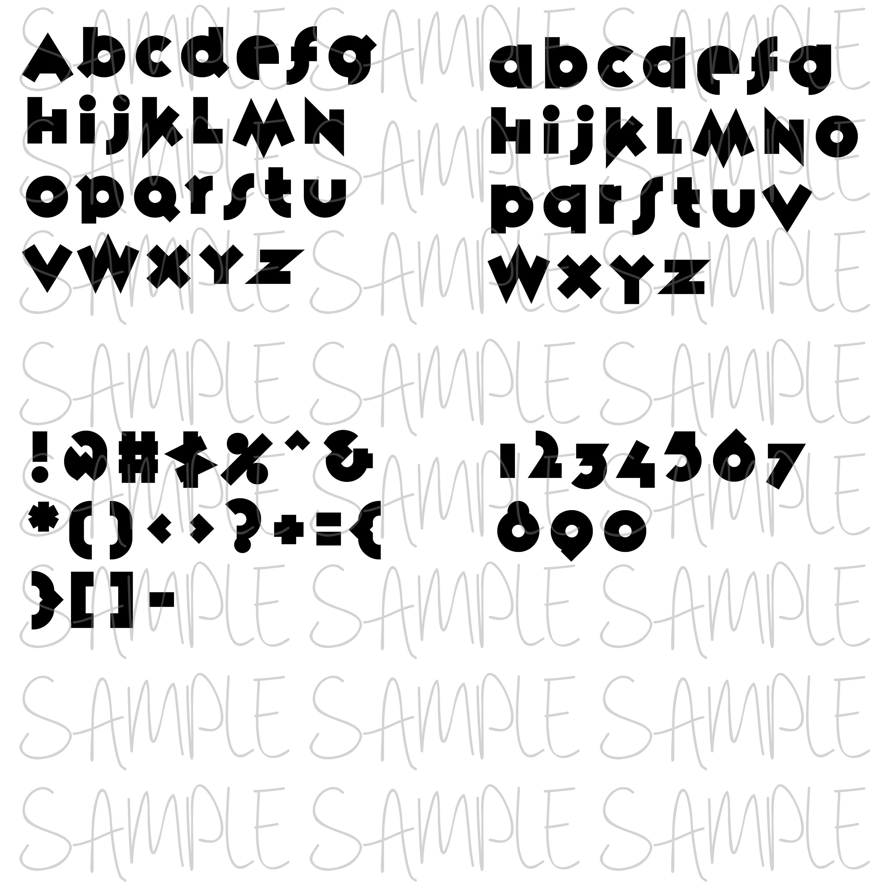 Thick Letters SVG Cut Out for Cricut - Etsy France