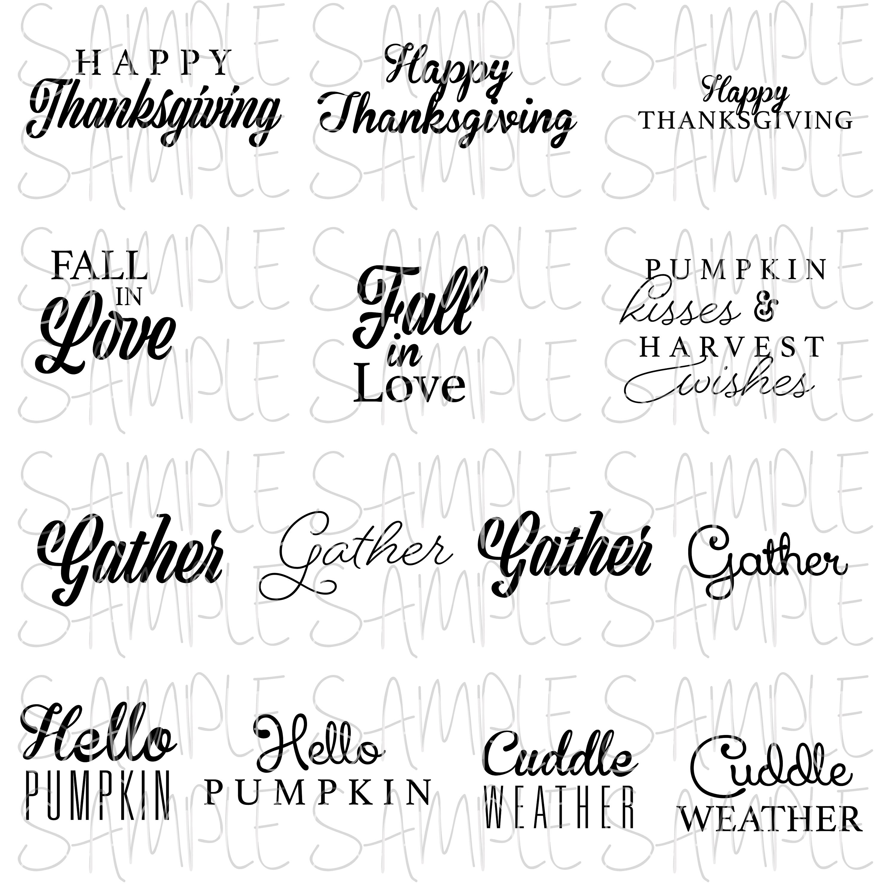 Fall MEGA Pack SVG Cut Outs for Cricut - Etsy