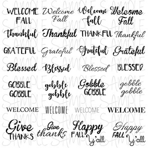 Fall MEGA Pack SVG Cut Outs for Cricut - Etsy