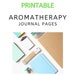 Printable Aromatherapy Journal Pages for Essential Oils - Etsy