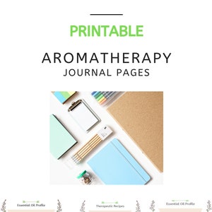 Printable Aromatherapy Journal Pages for Essential Oils - Etsy