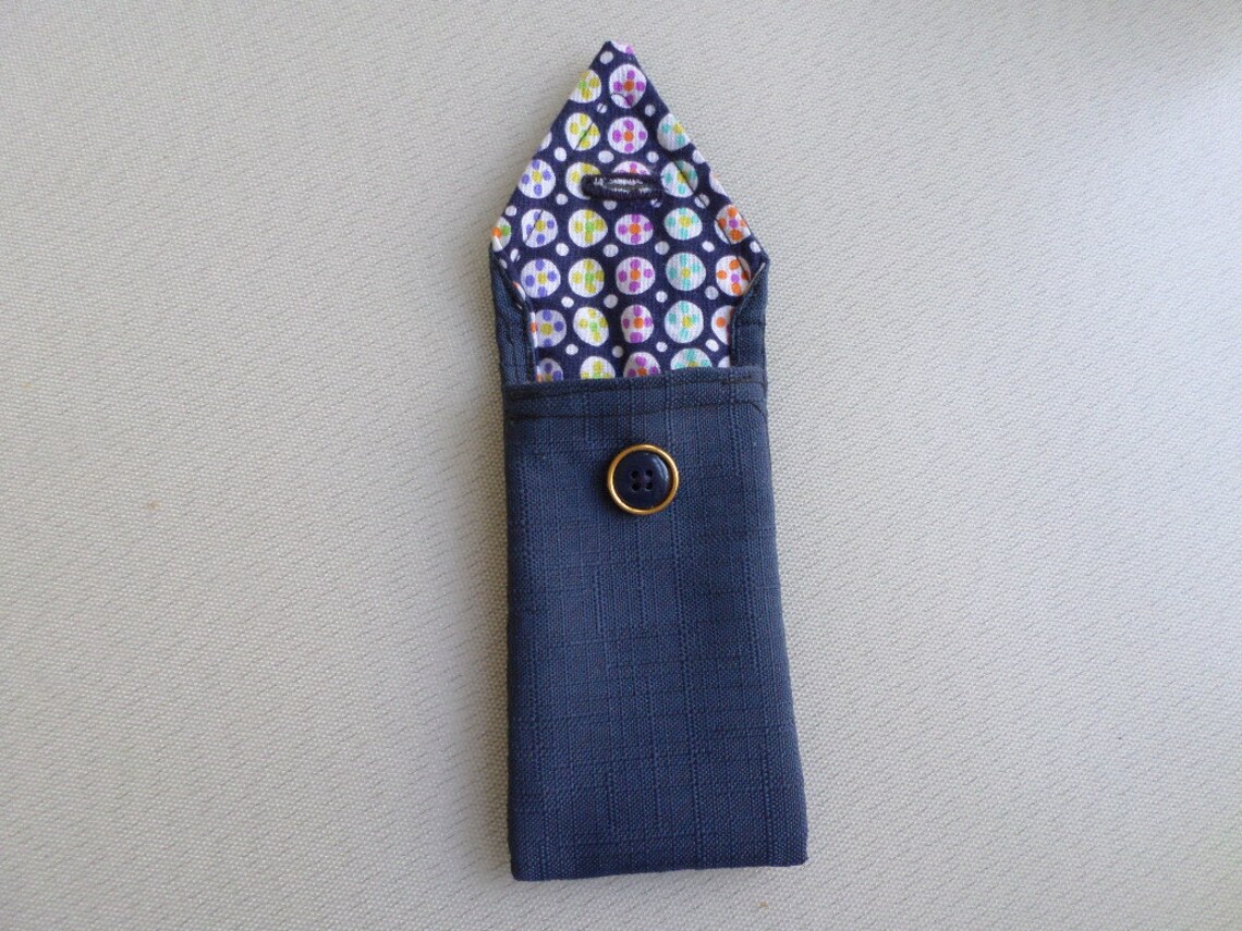 USB Pouch Fabric With Vintage Button Holds Flash Drives - Etsy