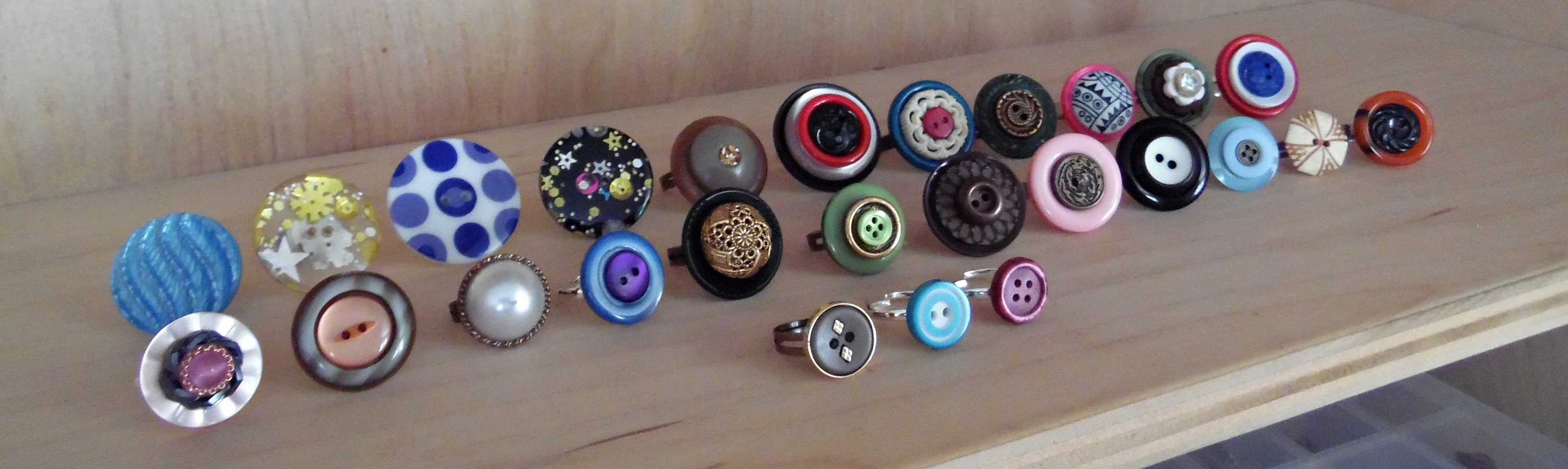 Vintage Button Ring - Etsy