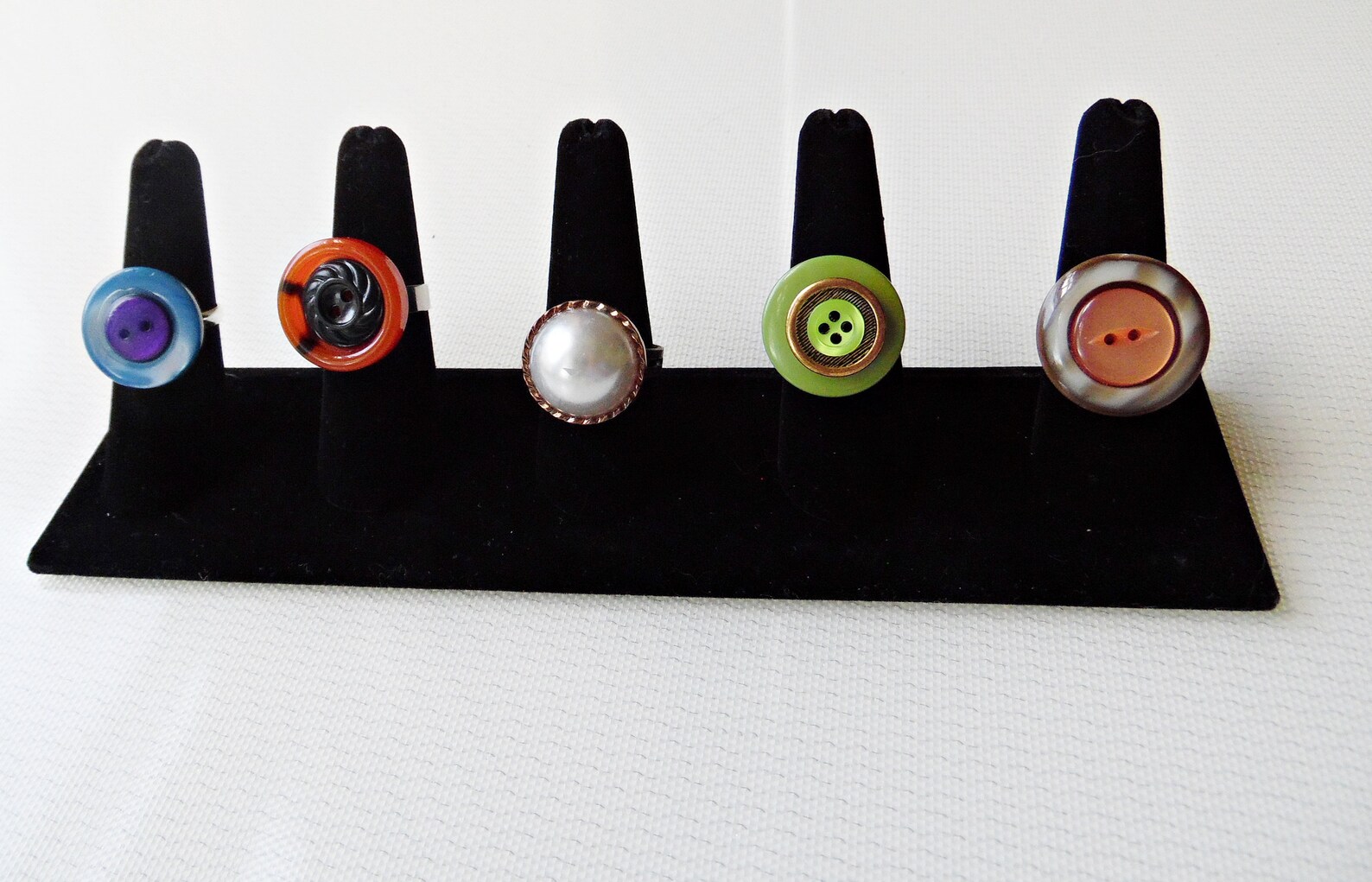 Vintage Button Ring - Etsy