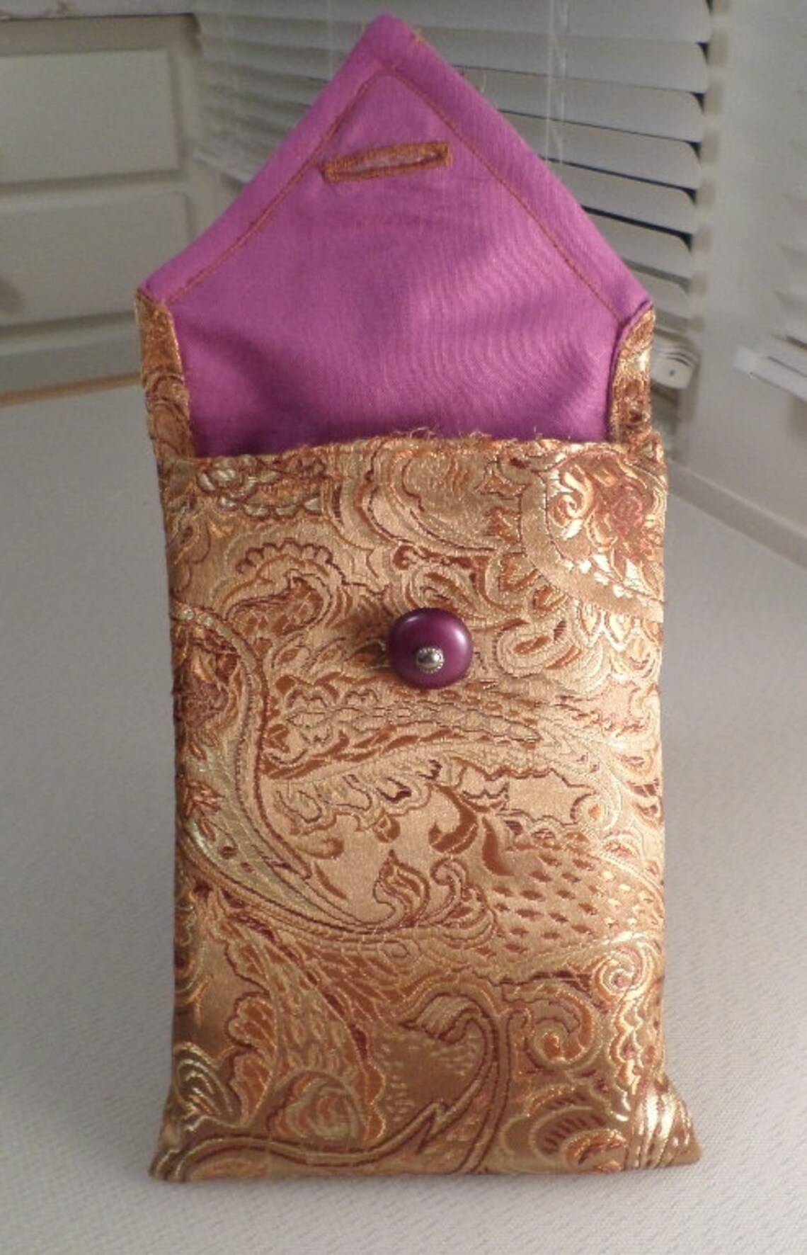 USB Pouch Fabric With Vintage Button Holds Flash Drives - Etsy