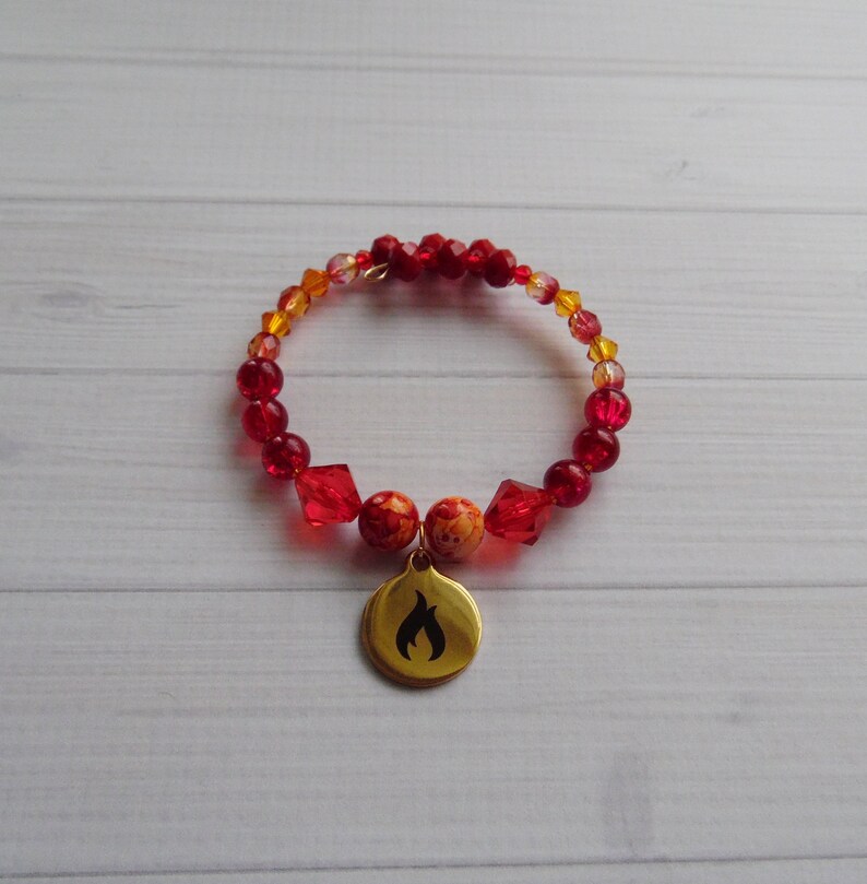 Four Elements Bracelets Fire Water Air and Earth | Etsy