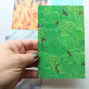 Four Elements Cards (water, Fire, Earth and Air) - Elemental Cards for ...