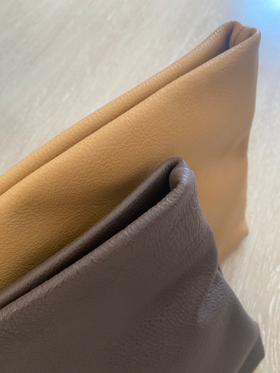 Large Leather Clutch. Versatile Leather Bag. Large Leather - Etsy