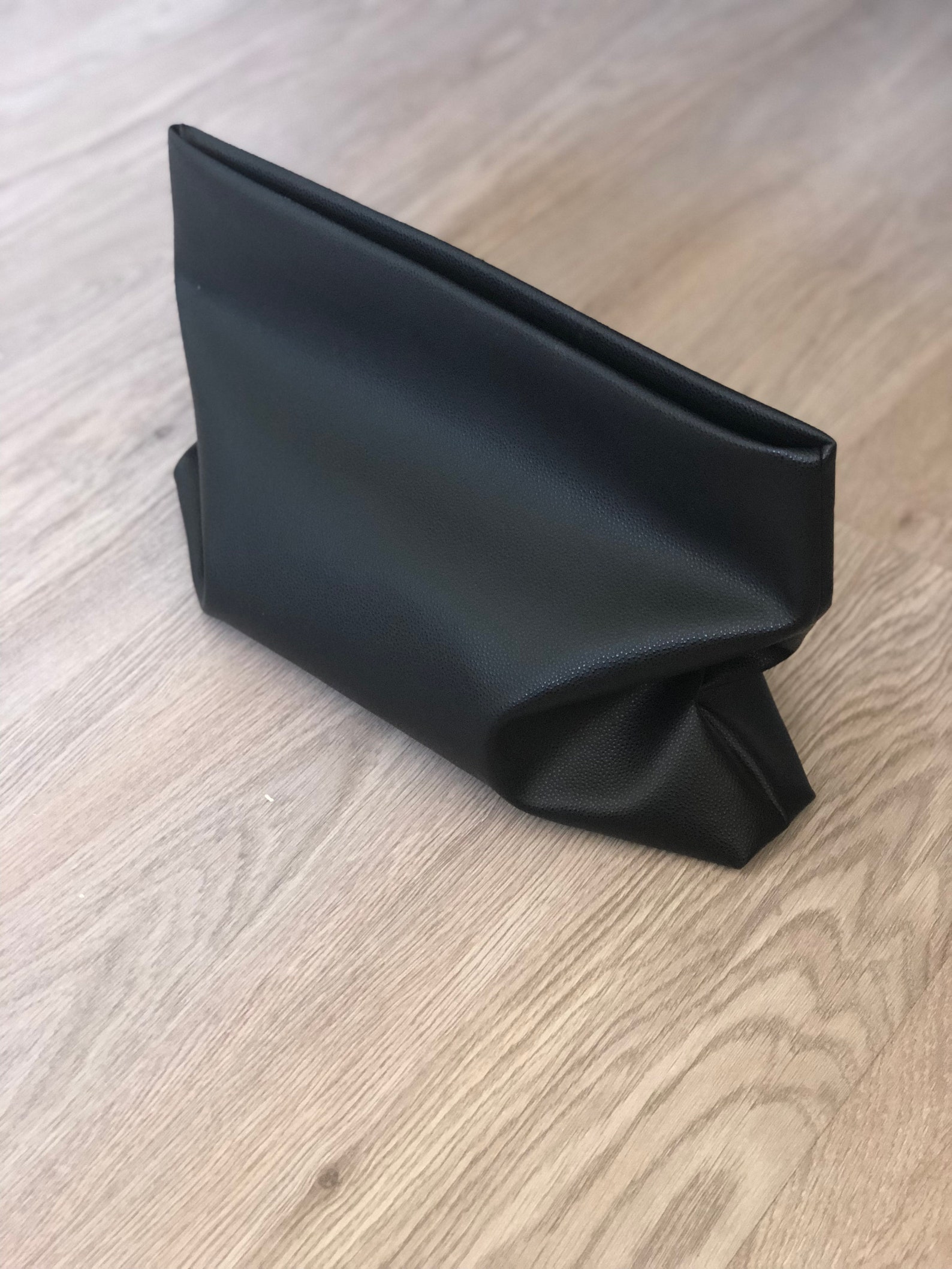 Large Leather Clutch. Versatile Leather Bag. Large Leather Pouch Bag ...