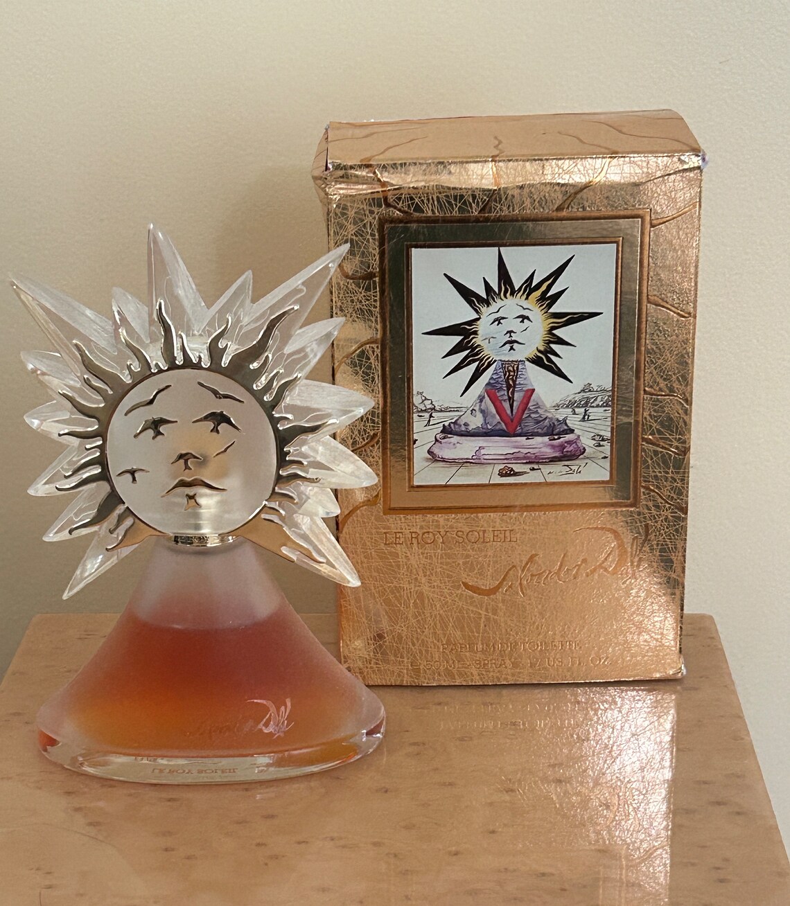 Vintage Salvador Dali Le Roy Soleil Perfume Bottle With Box - Etsy