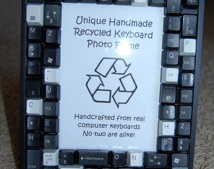 Recycled Computer Keyboard Photo Frame - Etsy