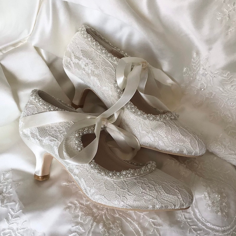 Bridal Shoes Low Heel - Etsy