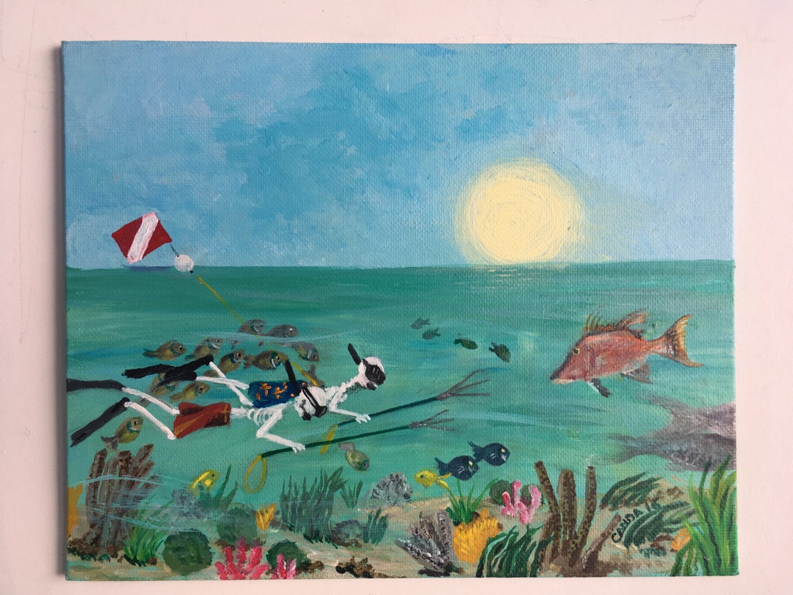 Skulls Hogfish Hunt by Cassandra Anda - Etsy