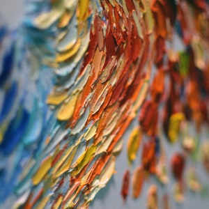 Contemporary Abstract Phoenix Bird Painting ORIGINAL Textured Oil ...