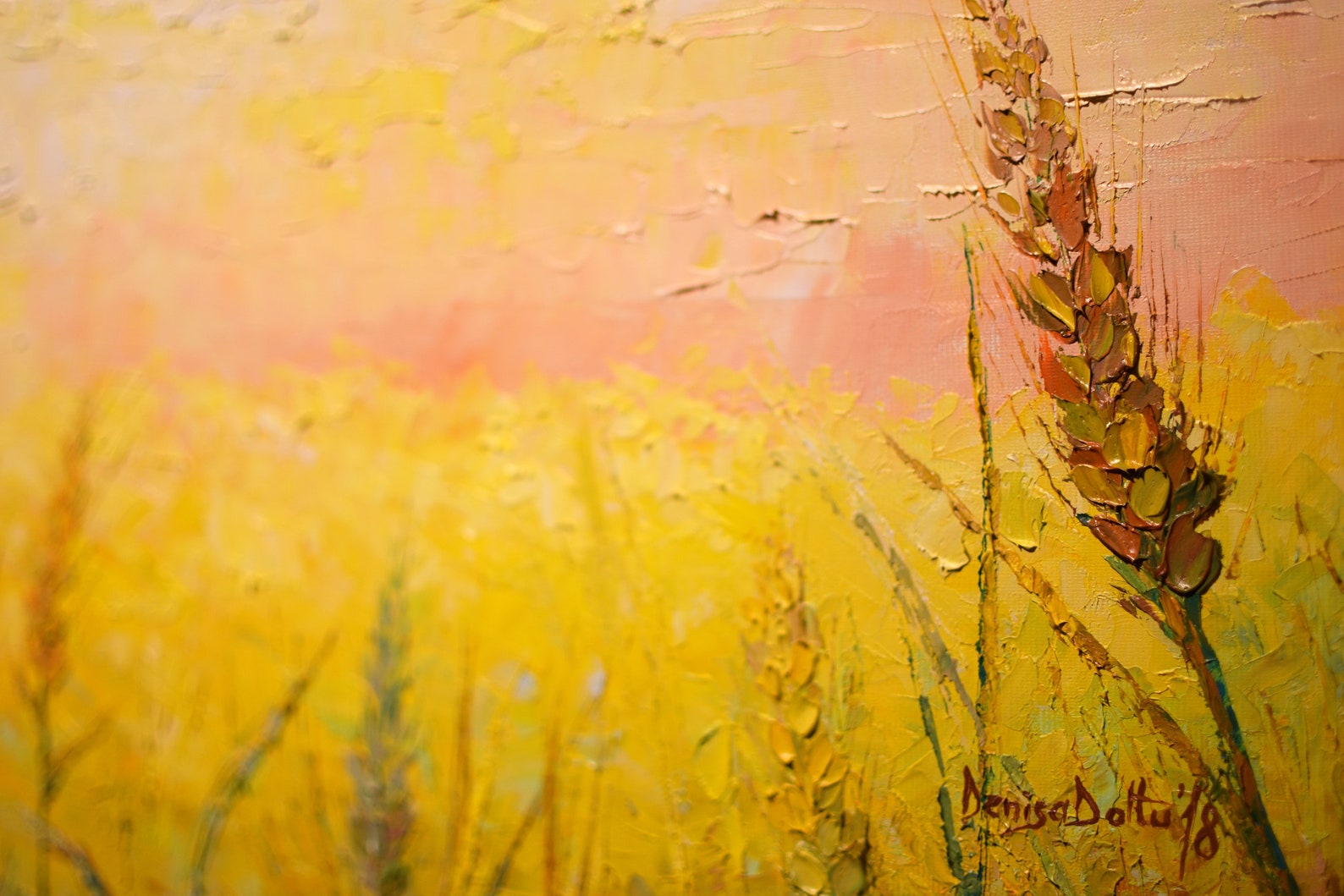 Contemporary Wheat Field Oil Painting With Warm Colors Sunset - Etsy Contemporary Wheat Field Oil Painting With Warm Colors Sunset - Etsy