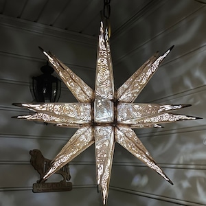 Lighted Star - Starry Night Design - Etsy