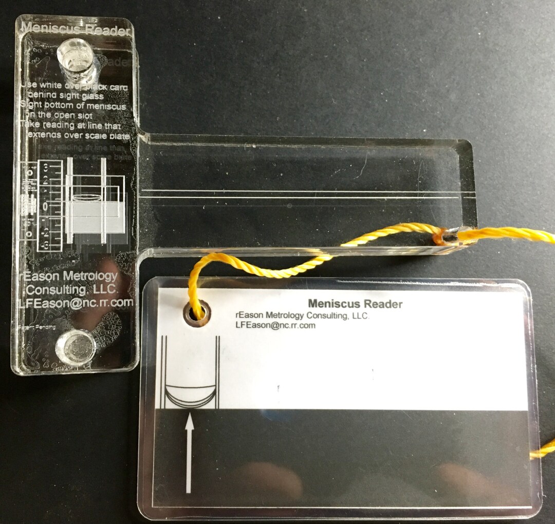 Meniscus Reader for Test Measures, Volumetric Provers, and Other Volume ...