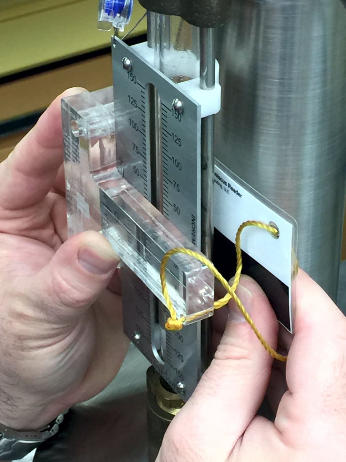 Meniscus Reader for Test Measures, Volumetric Provers, and Other Volume ...