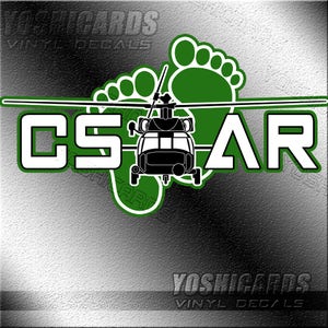 Air Force USAF CSAR Combat Search & Rescue Green Feet H-60 Military ...
