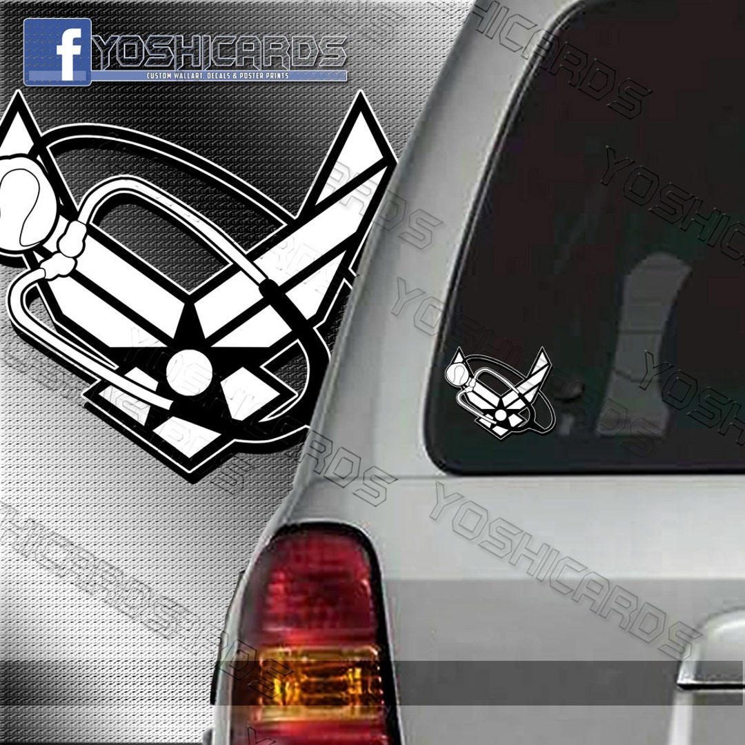 USAF B&W Medical Stethoscope Nurse Doctor Inspired Car Truck Auto ...
