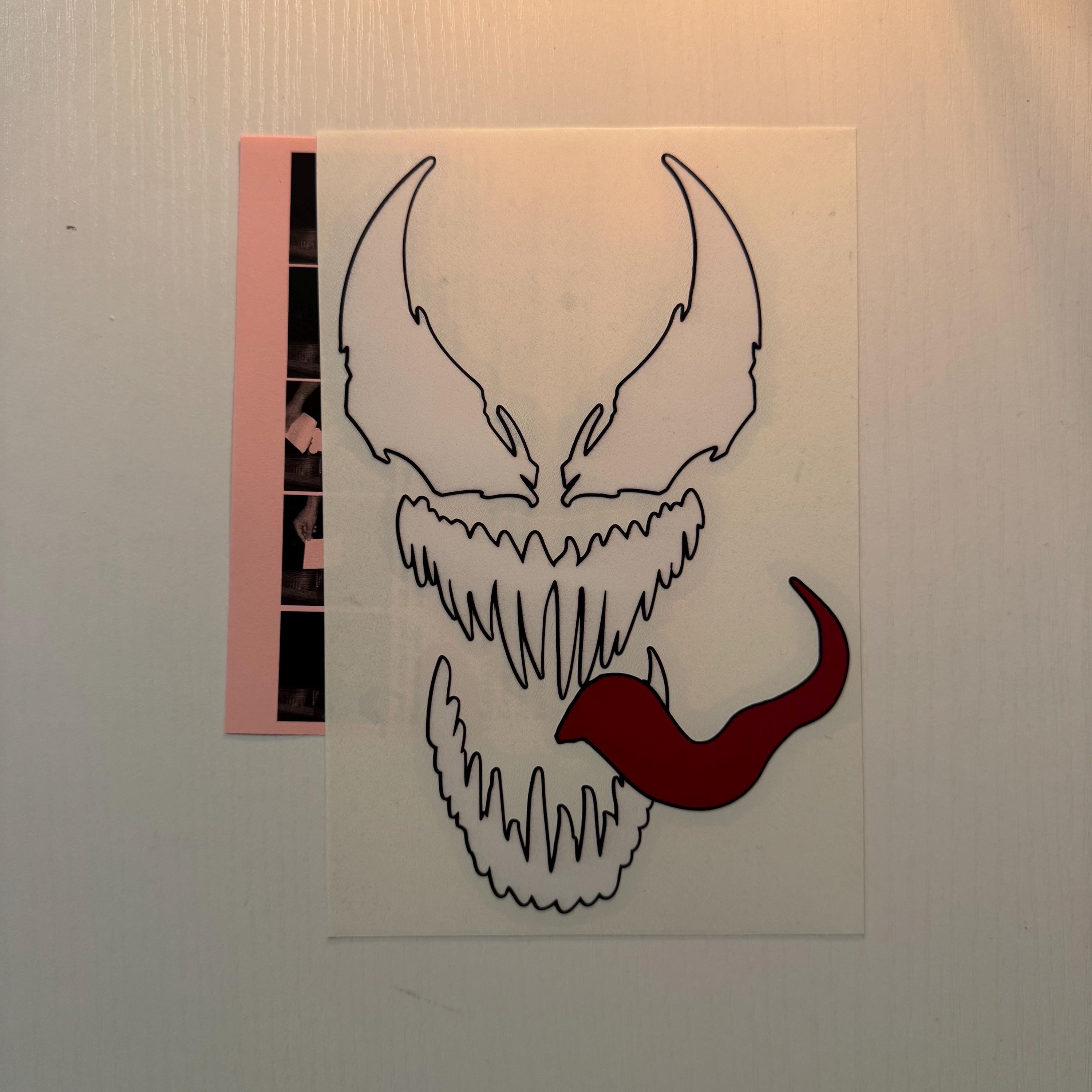 Venom Inspired Car Window Laptop Decal - Etsy