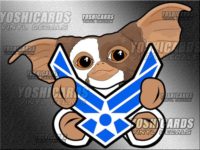 Air Force Gizmo Inspired USAF Mogwai Car Laptop Vinyl Decal - Etsy