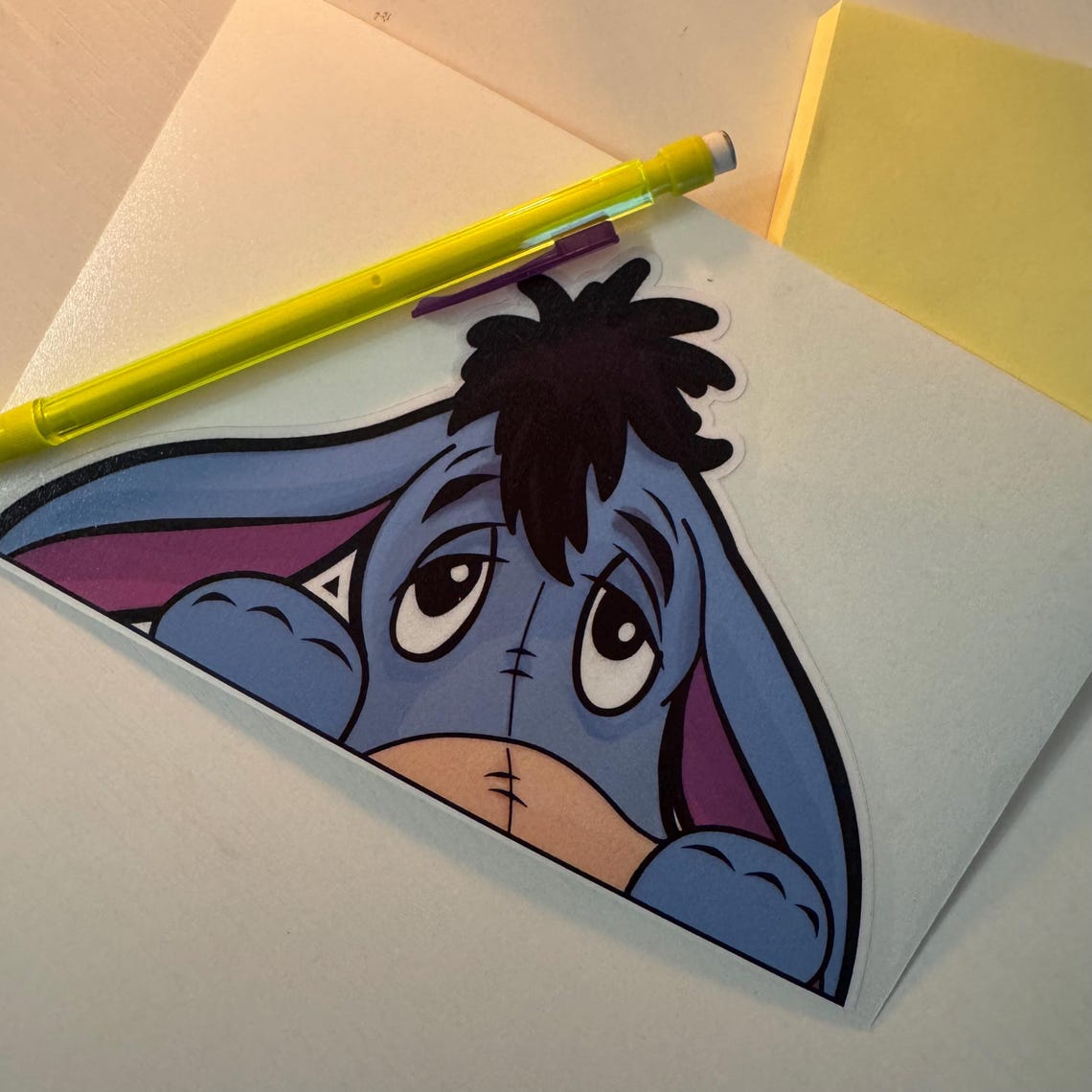 Eeyore Peeking Inspired Car Window Laptop Vinyl Decal Sticker - Etsy
