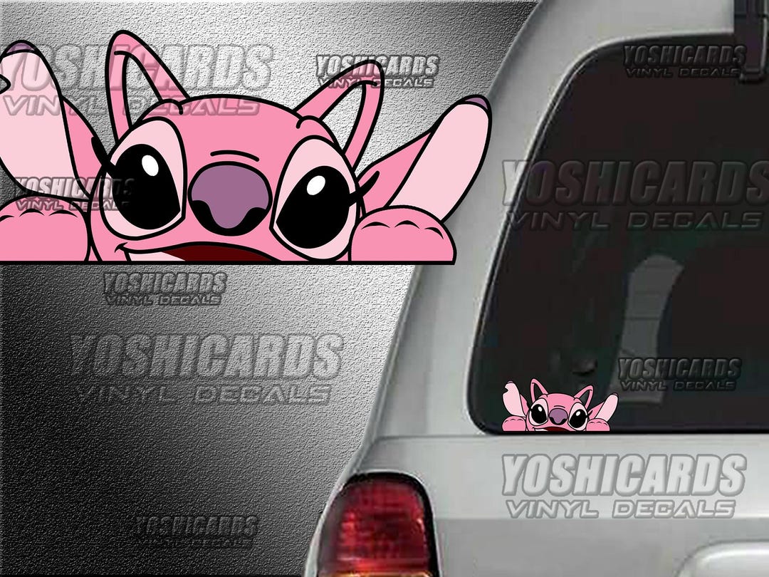 Angel Stitch Peeking Inspired Car Window Laptop Vinyl Decal Sticker - Etsy