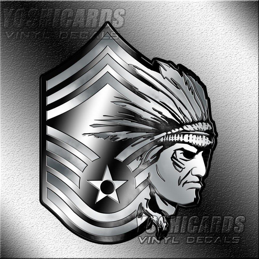 Silver Masculino Chief Master Sergeant CMSGT USAF United | Etsy