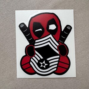CMSGT Deadpool Chibi Inspired USAF Air Force Chief Master Sergeant ...