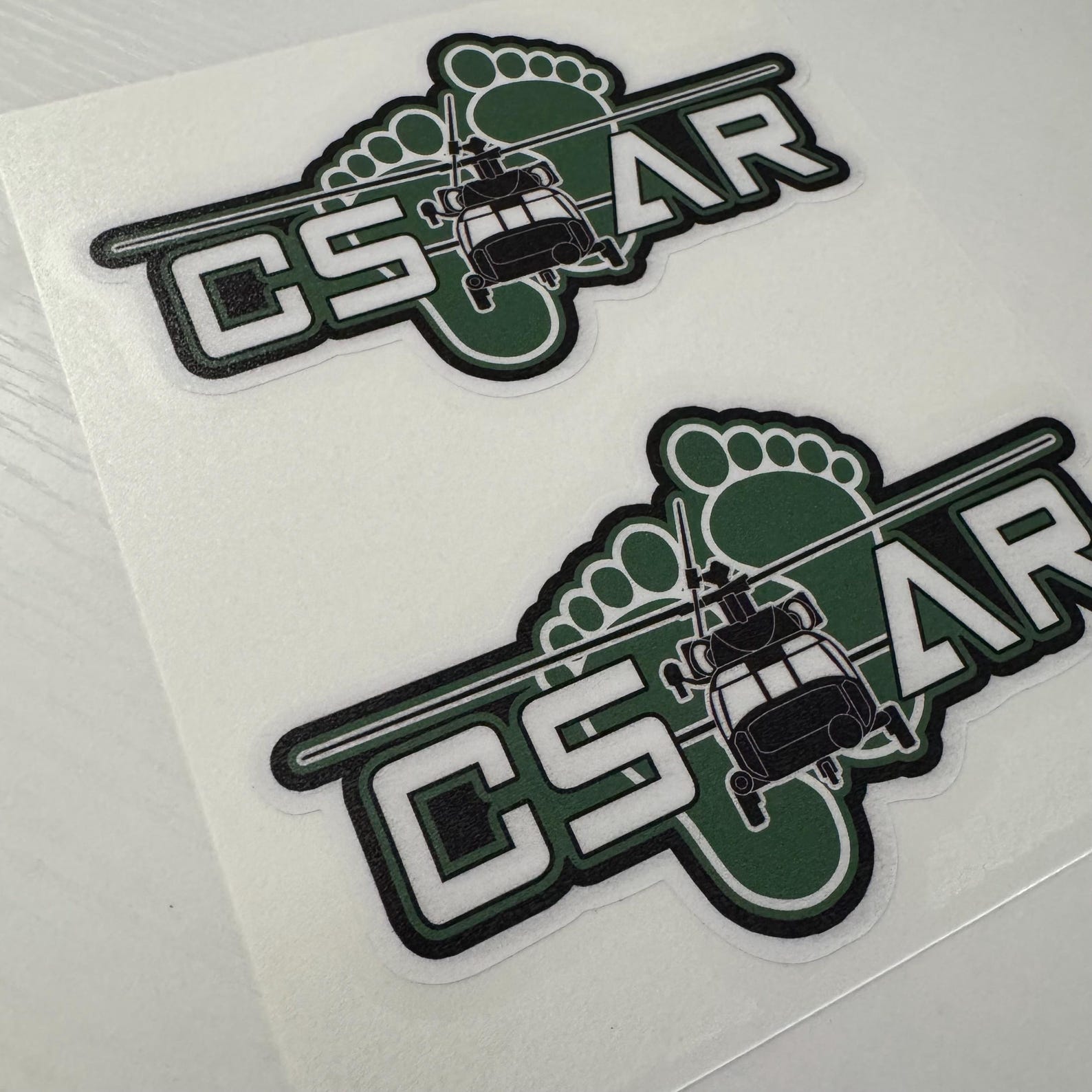 Two Medium CSAR Combat Search & Rescue Green Feet H-60 USAF Military ...