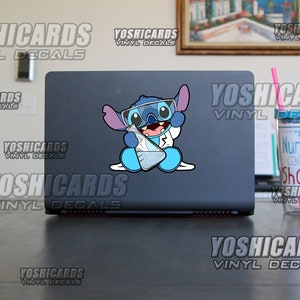 Lab Tech Medical Stitch Laboratory Scientist Beaker Inspired Car Window ...