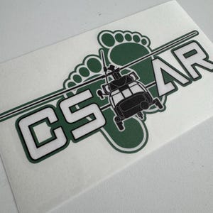 Air Force USAF CSAR Combat Search & Rescue Green Feet H-60 Military ...