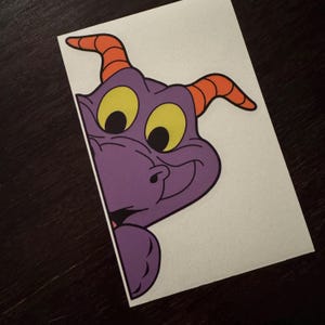 Figment Side Peeking Inspired Car Window Laptop Vinyl Decal Sticker - Etsy